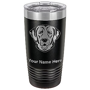 LaserGram 20oz Vacuum Insulated Tumbler Mug, Chesapeake Bay Retriever, Personalized Engraving Included (Black)