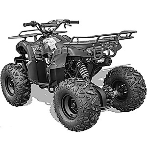 MotoTec Bull 125cc 4-Stroke Kids Gas ATV Black (MT-ATV-Bull-125cc_Black)