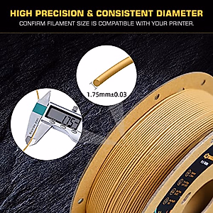 LOTMAXX Matte PLA Filament 1.75mm Matte PLA 3D Printer Filament, 1kg Cardboard Spool (2.2lbs), Dimensional Accuracy +/- 0.03mm, Fit Most FDM Printer(Matte Wood)