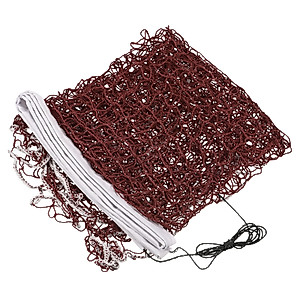 PATIKIL 7x2.5ft Badminton Net, Badminton Court Netting Replacement for Outdoor Indoor Beach Backyard, Red