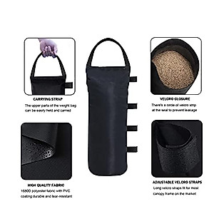 SCOCANOPY 150 LBS Weight Bags Sand Bags for Pop up Canopy Tent Gazebo (Large)