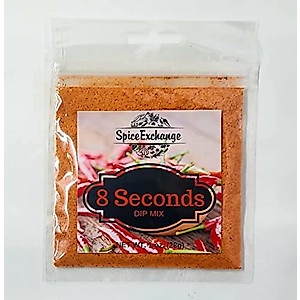 Spice Exchange 7 Spicy Dip Mix Variety Pack - Jalapeno Spinach Dip – Flamin' Hot Habanero-Bacon Dip - Sriracha & Roasted Garlic Dip - Green Chili Dip - Habanero Dip - Cheddar Jalapeno Dip - 8 Seconds