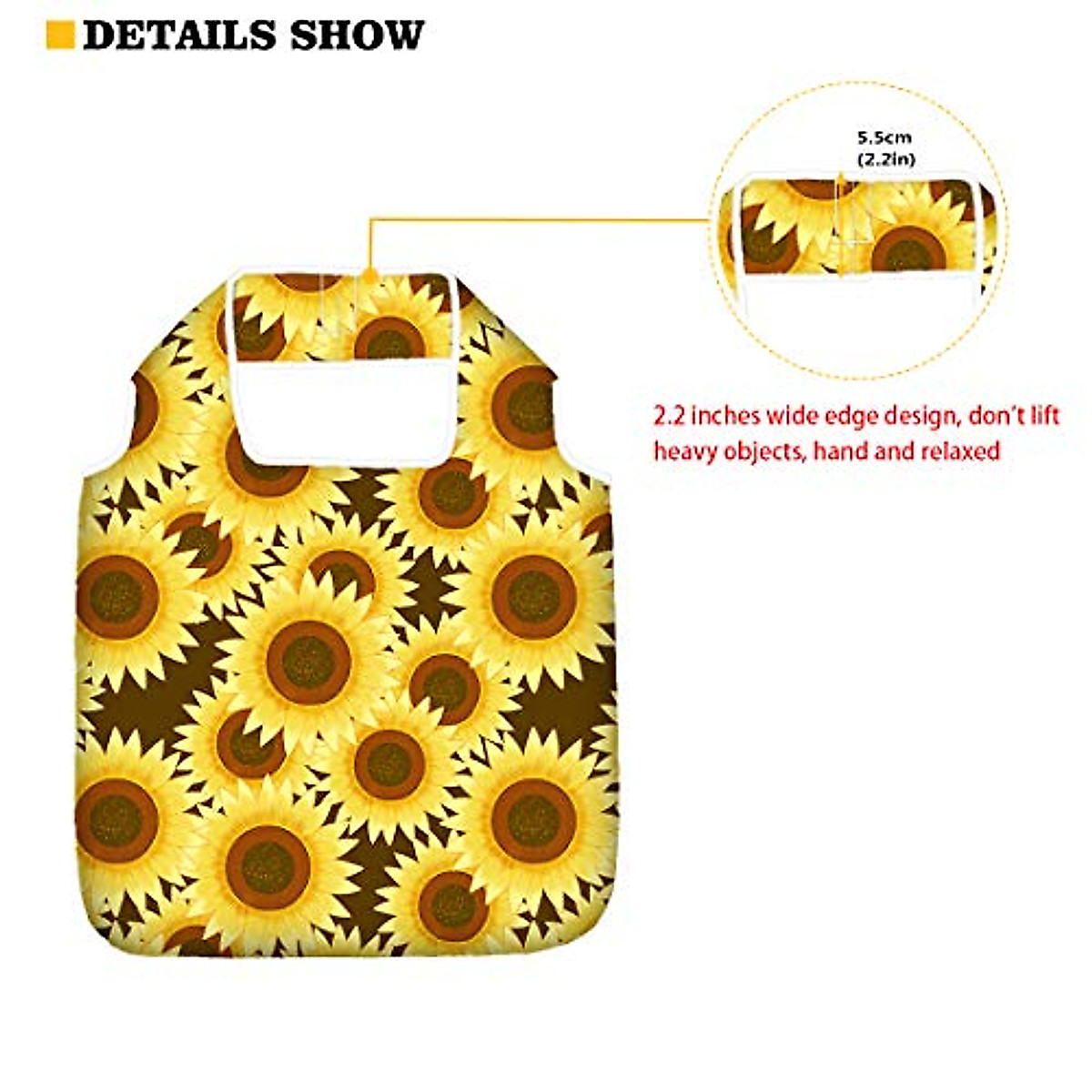 WELLFLYHOM Reusable Grocery Bags Foldable Washable Reusable Heavy Duty Cute Dog Paw Print Shopping Tote Bag with Pouch Shopper Beach Carrying Bag for Women Teens