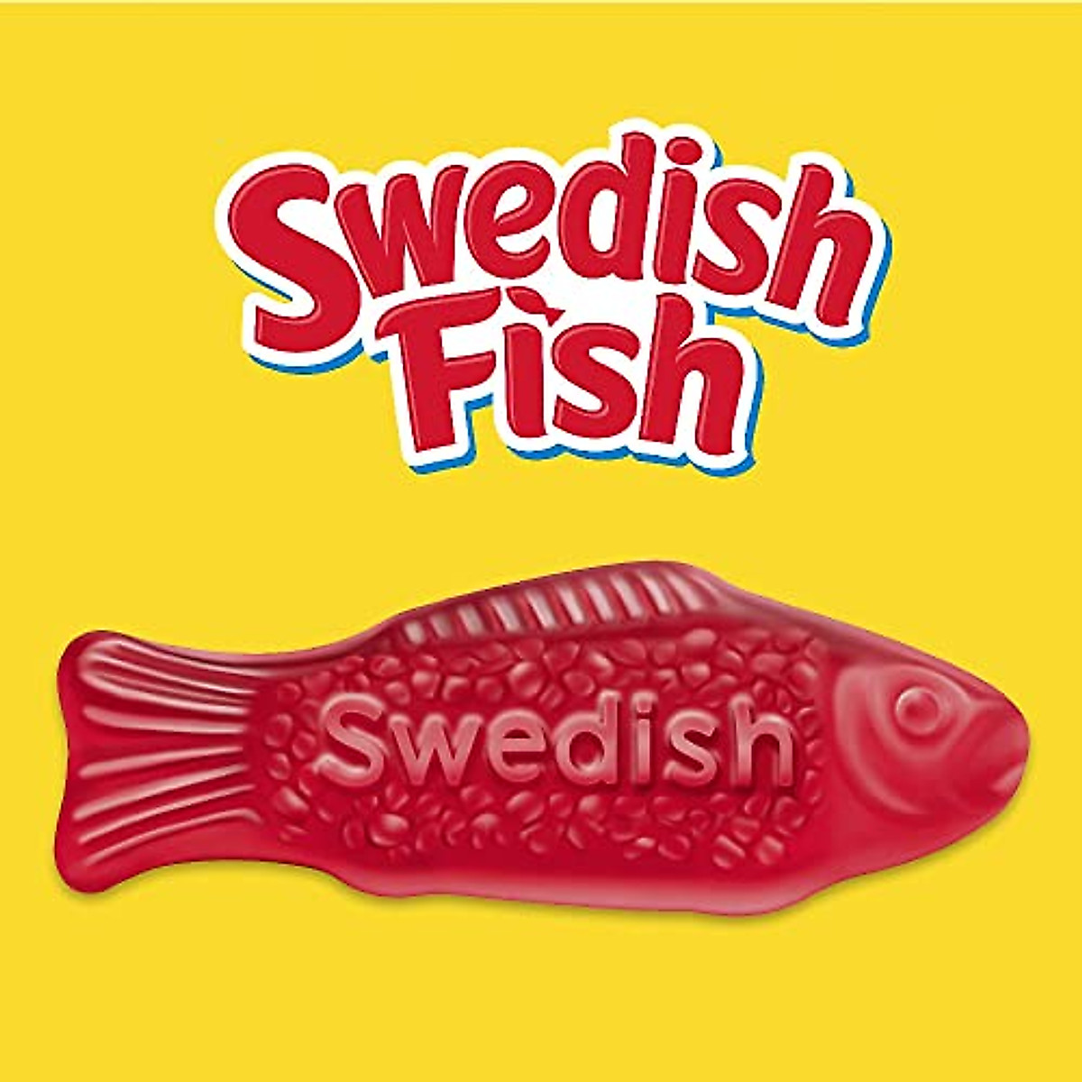 SWEDISH FISH Mini Gummy Candy, Individual Pouches Fun Size, 50 Count Pack