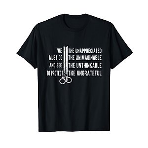 Prison Officer Thin Silver Line Correctional Officer T-Shirt
