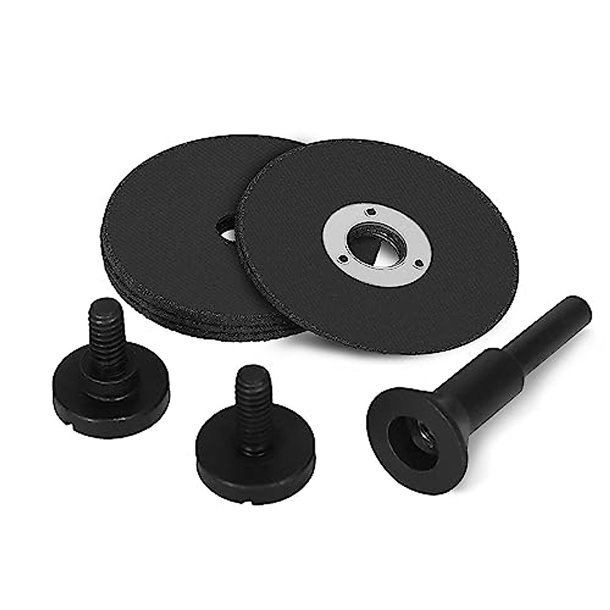 NuoDunco 2 Inch Cut Off Wheel with 1/4 Stem Mounting Mandrel for Die Grinder, W3/8" Arbor Hole Cutting Wheel for Metal & Stainless Steel Rotary Tool Drill Attachment Cutter Discs