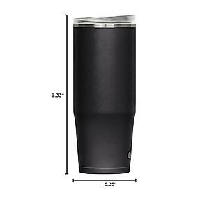 CamelBak Thrive Leak-Proof 32 oz Mug, Insulated Stainless Steel - For travel, coffee, tea, hot beverages - Spill Proof Cup-holder Compatible, Black