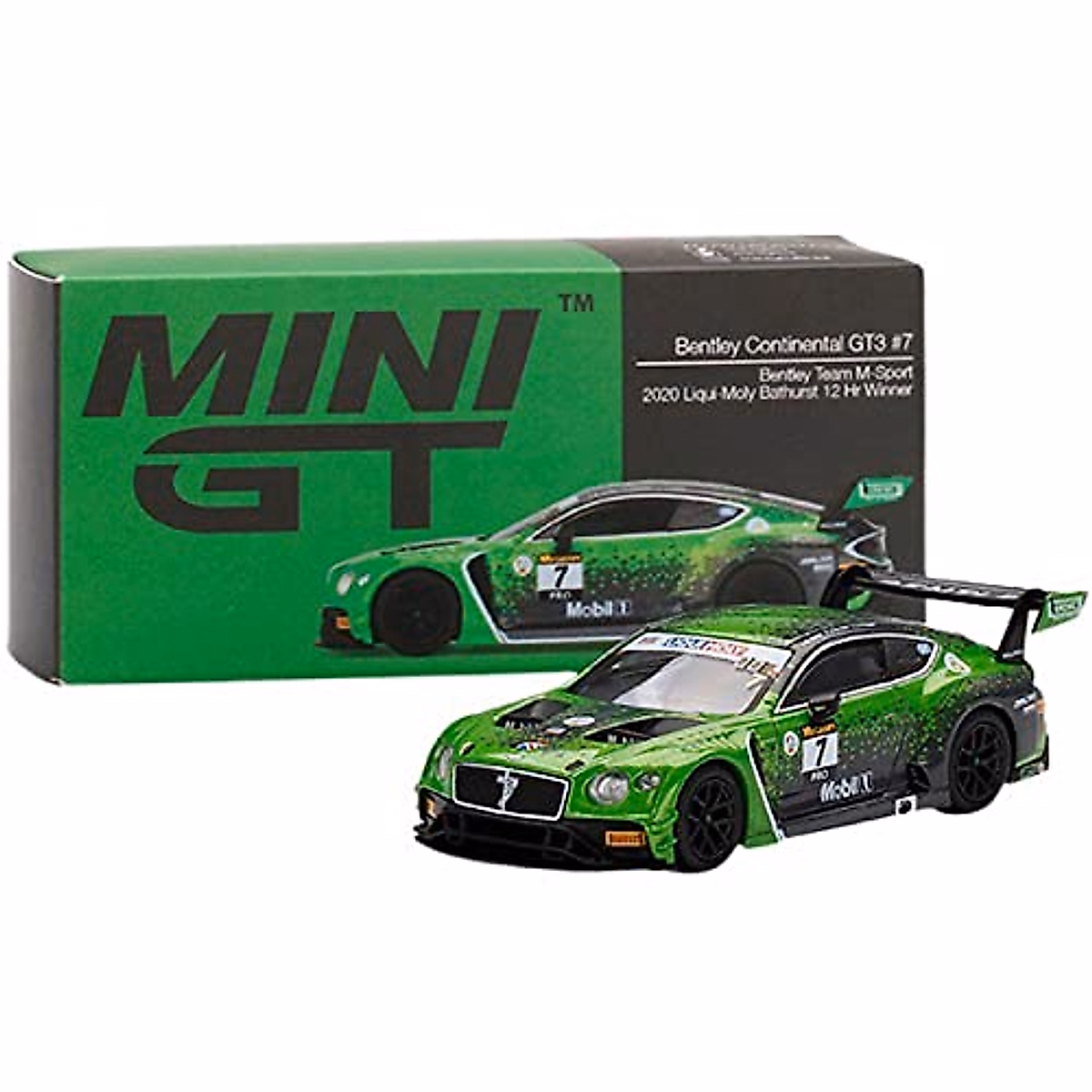 Bentley Continental GT3 (RHD) #7 Winner Liqui-Moly Bathurst 12 Hours (2020) Ltd Ed 1800 pcs 1/64 Diecast Model Car by True Scale Miniatures MGT00238