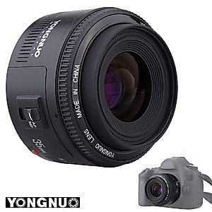 YONGNUO YN35mm F2 Lens 1:2 AF/MF Wide-Angle Fixed/Prime Auto Focus Lens for Canon EF Mount EOS Camera