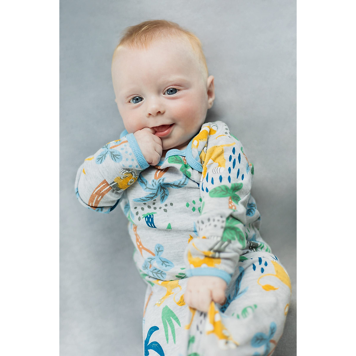 Disney Lion King Simba Newborn Baby Boys 3 Pack Long Sleeve Swaddle Sleeper Gown 0-6 Months Multicolored