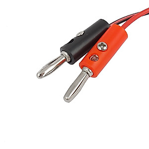 IIVVERR Multimeter Power Supply Alligator Clip to Banana Test Lead Cable 1.5M 2PCS (Pinza de cocodrilo para fuente de alimentación del multímetro para cable de prueba de banano, 1.5M 2PCS