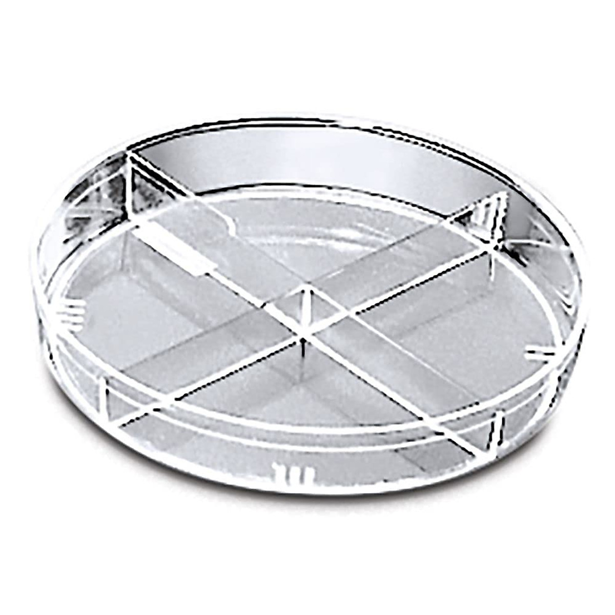 Petri Dish, Polystyrene, Sterile, X Plate, Four 11-Ml Compartments, Pack Of 20