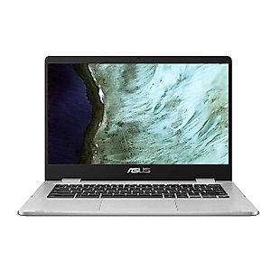 ASUS Chromebook Laptop- 15.6" HD Anti-Glare NanoEdge-Display, Intel Dual Core Celeron N3350-Processor, 4GB-RAM, 64GB eMMC, 180 Degree-Hinge, Chrome OS- C523NA-BCLN6 Silver