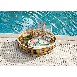 TarHong Bubble Double Old Fashion Glass Clear, 15.5 oz, Premium Plastic, Set of 6