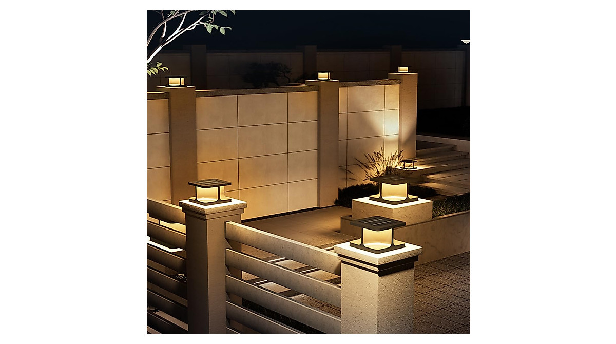 VELLOW Solar Post Lights - Illuminate Your Outdoors