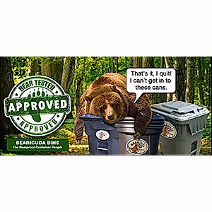 30 Gallon Bearicuda Basic Bear-Resistant Trash Can with Screw-top Lid is airtight to Seal in Odors