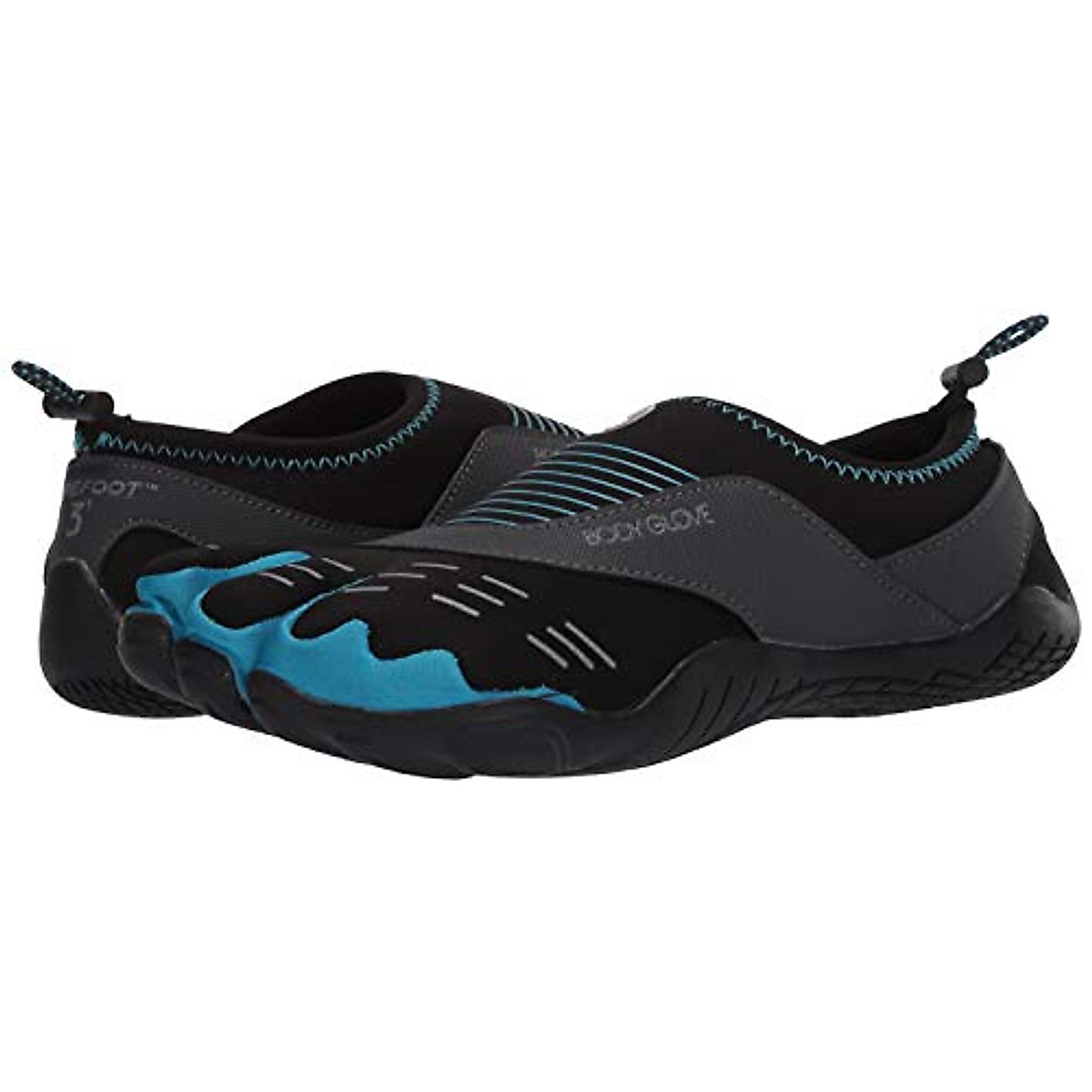 Body Glove womens Water Shoe, Black/Poolside Azure, 8 US