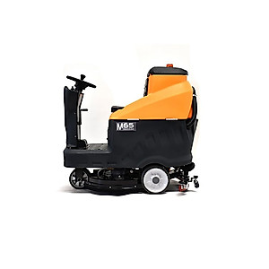 Ride-On Auto Floor Scrubber Machine, 33 inch (850mm) Cleaning Path, Industrial Commercial Floor Scrubber Machine Use, Easy to Use