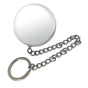 BESPORTBLE Hypnotic Crystal Ball Clear Spiritual Ball Multi-use Crystal Ball Hanging Adorn Spiritual Gemstone Swinging Pendulum Chain Decor Stainless Steel Health Supplies Hypnosis
