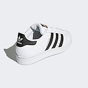 adidas Originals unisex child Superstar Sneaker, White/Core Black/Core White, 7 Big Kid US