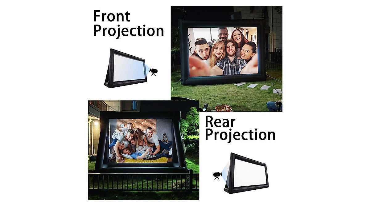 Yimukaka 25Ft Inflatable Movie Screen for Outdoor Fun