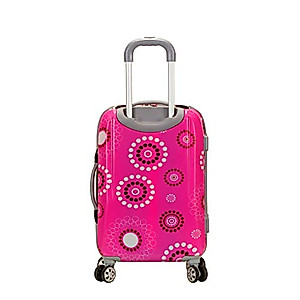 Rockland Vision Hardside Spinner Wheel Luggage, Pink Pearl, Carry-On 20-Inch