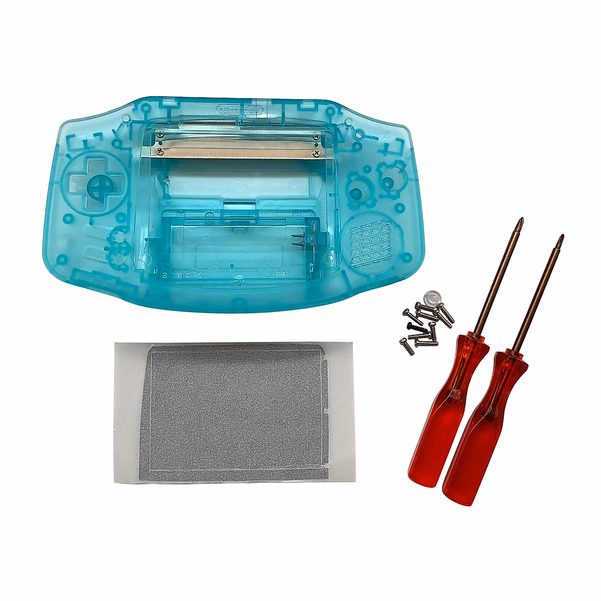 Meijunter Replacement Full IPS Housing Shell Case Repair Part with Screwdrivers Tool Compatible with Game Boy Advance GBA IPS Console (NO Cutting)