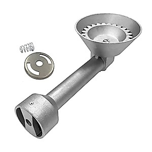 Bayou Classic SS31 14-in Stainless Bayou Outdoor Cooker 14-in Cooking Surface 12-in Tall Frame 10-psi Adjustable Regulator w/ 48-in Stainless Braided Hose 4-in Cast Aluminum Burner