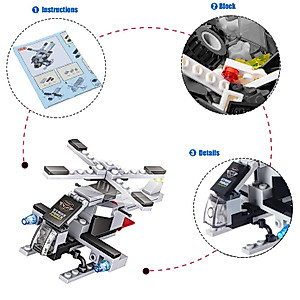 570 PCS Robots Building for Kids - Build a Robot Construction Bricks Mecha Assembly Toys Vehicle Sets Compatible with Lego, Gift for Boys Girls 6-12