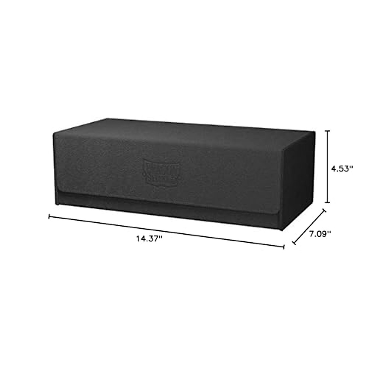 Dragon Shield Card Deck Box and Playmat – Magic Carpet XL Black 1000CT - Durable and Sturdy TCG, OCG Card Storage – Compatible with Pokemon Yugioh Commander and MTG Magic: The Gathering Cards