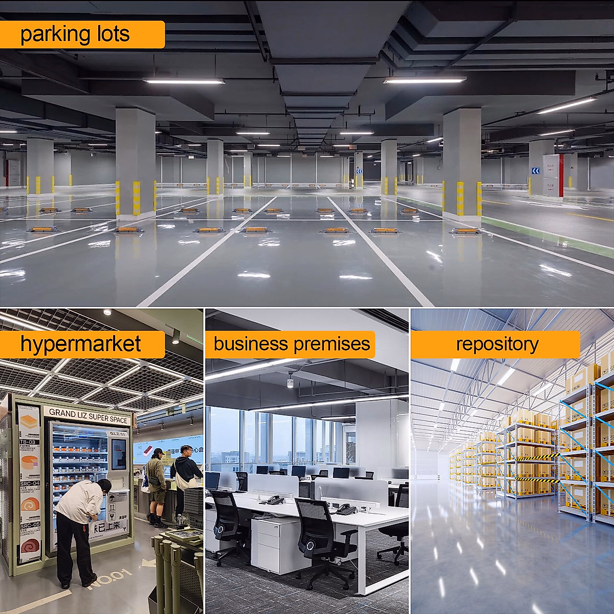 ONLYLUX 8ft LED Shop Light - 90W 12000lm 5000K, 8 Foot Led Shop Light Fixture, V Shape Bulbs for Garage, 8 ft Led Lights, Plug and Play (10 Pack)