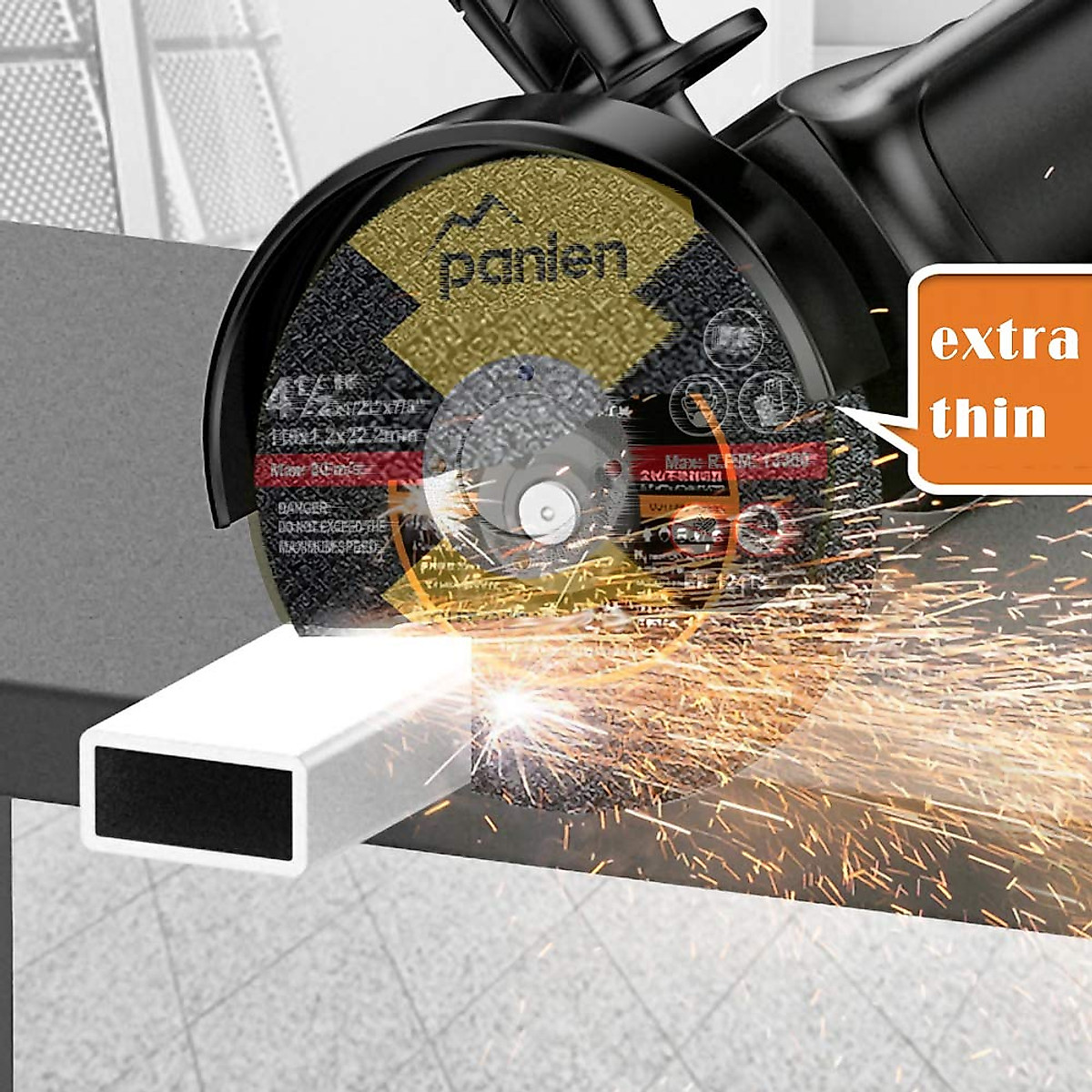 panlen 25 Pack - 4.5" 7/8" Arbor Cut Off Wheels for Metal, Premium Materials Stainless Steel Cutting Wheel, Thin Cut-Off Discs for Angle Grinder