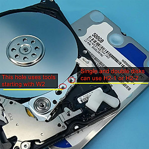 ASHATA 1 Set Hard Drive Repair Head Replacement Tool Kit White Hard Drive Combs Hard Disk Magnetic Head Data Recovery HDD Repairing Tool