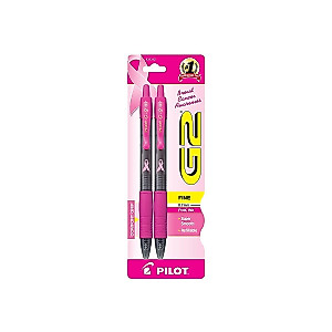 PILOT G2 Premium Refillable & Retractable Rolling Ball Gel Pens, Fine Point, Pink