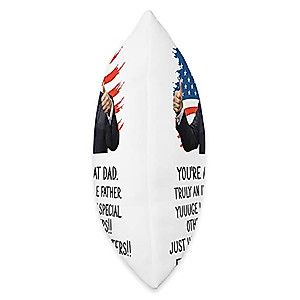 Funny Trump You Are The Best Funny Trump Daddy US Flag You are A Dad Fathers Day Throw Pillow, 16x16, Multicolor