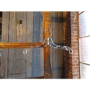 NAHANCO 412 Clear Plastic Children's Dress Hangers, Swivel Metal Hook and Notches for Straps, Super Heavy Weight, 12" - (Pack of 100)