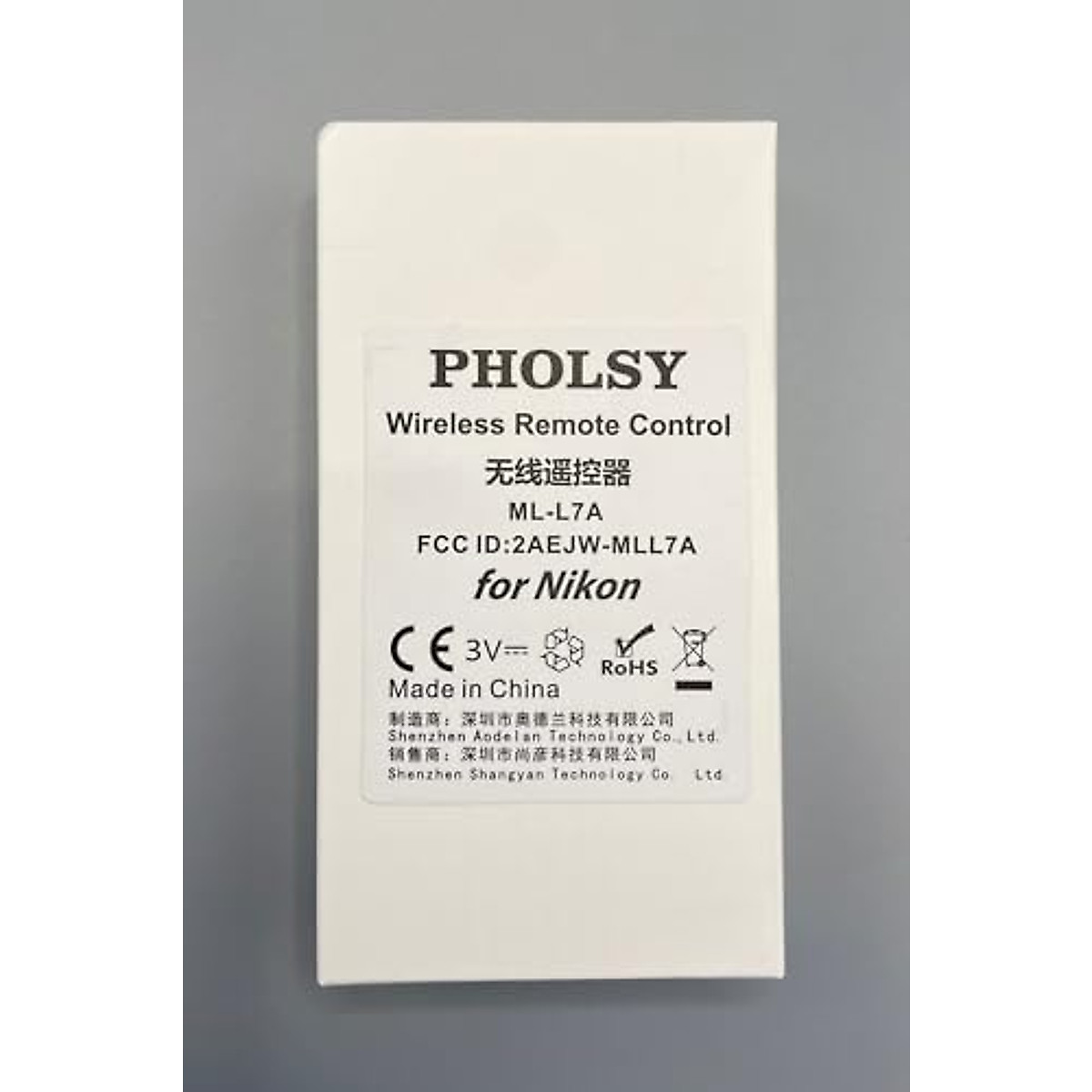 PHOLSY ML-L7 Bluetooth Camera Remote Wireless Shutter Release Control Compatible with Nikon Z30, Z6 II, Z7 II, Z fc, Z50, COOLPIX B600, A1000, P1000, P950
