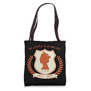 Platinum Jubilee British Monarch Queen Tote Bag