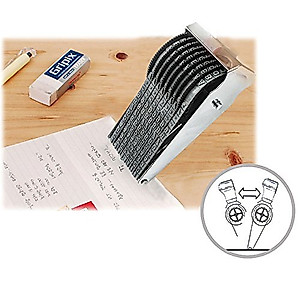 BUTEFO 8 Digits & 26 Alphabet Rolling Stamp Personalized English Alphabet Number Symbol Scrapbooking DIY Rubber Stationery Office Table Décor