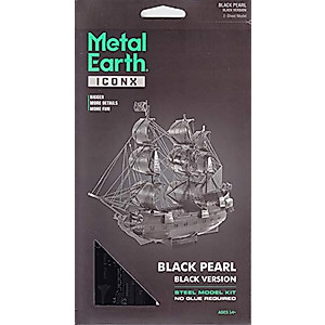 Fascinations Metal Earth Premium Series Black Pearl Black Version 3D Metal Model Kit