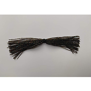 senlang 10 Bundles 50 Strands Fishing Silicone Skirts Spinnerbaits Buzzbaits Squid Rubber Line Jig Head Lures Replacement Fly Tying Material L11