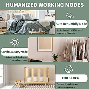 Shinco 6,000 Sq.Ft Energy Star Dehumidifier, Ideal for Large Rooms and Home Basements, Efficient Moisture Removal with Adjustable Humidity Control, 1.32 Gallons Water Tank