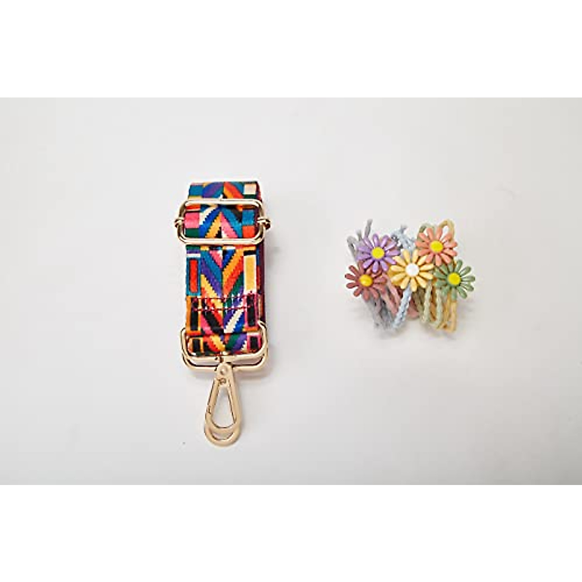 Makes Wide shoulder strap purse belt to replace other styles of multi-color canvas messenger belt tote bag backpack (Red-hua)