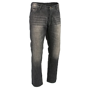 Milwaukee Leather MDM5000 Men's Black Armored Motorcycle Riding Denim Jeans Reinforced with Aramid Fibers - 32