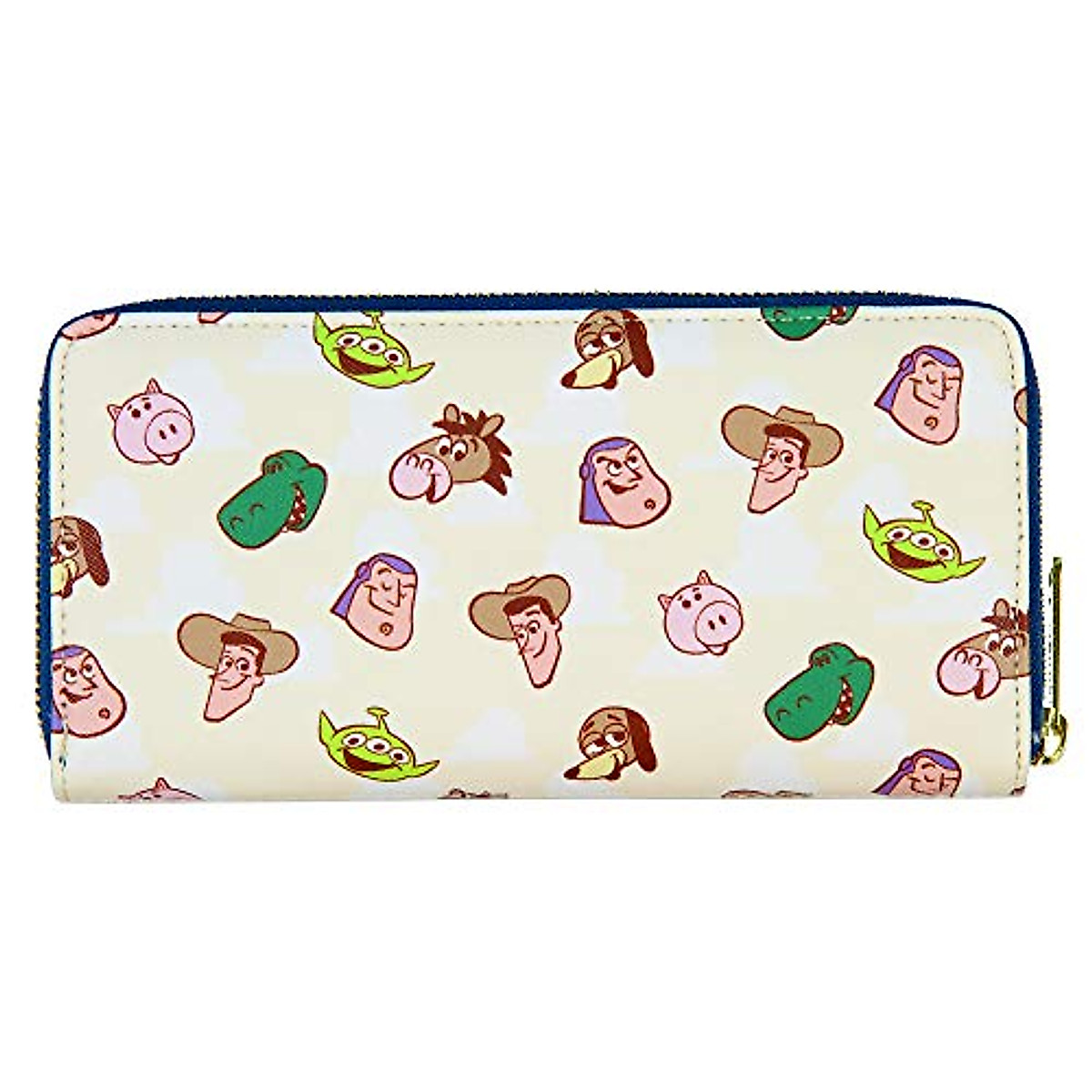 Loungefly x Disney Toy Story Allover Character Face Print Faux Leather Zip Around Wallet
