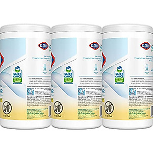Clorox Compostable Cleaning Wipes - All Purpose Wipes - Household Essentials, Simply Lemon, 75 Count (Pack of 3)