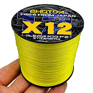 X12 500 Meters Braided Fishing Line High Endurance Super Strength Multifilament PE Saltwater Fish Wire