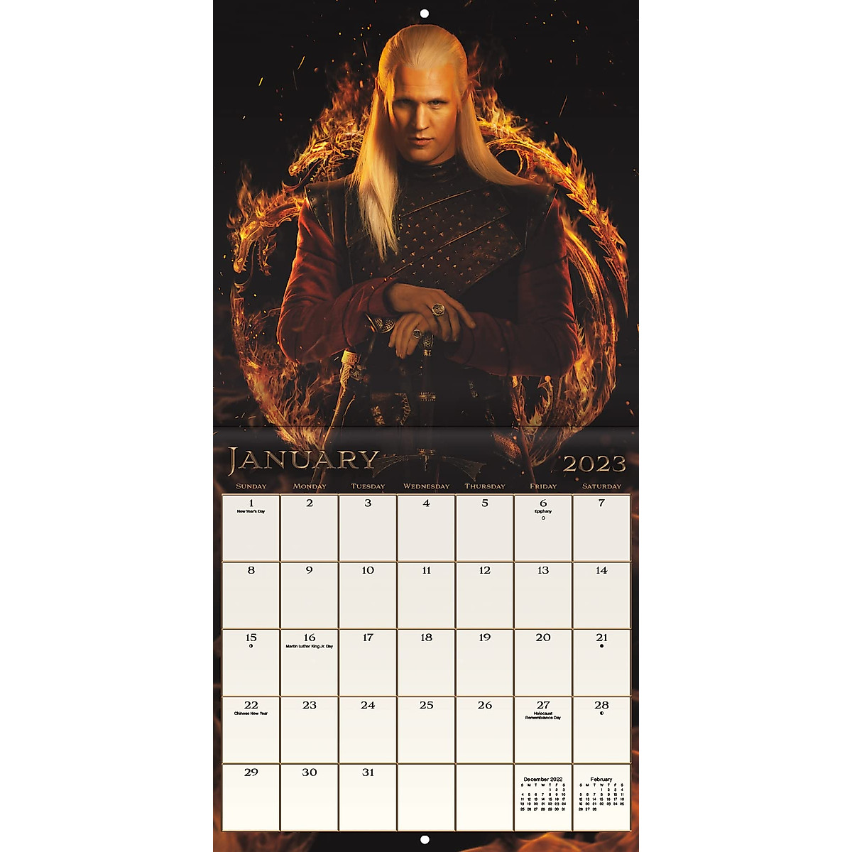 2023 Game of Thrones: House of the Dragon Wall Calendar