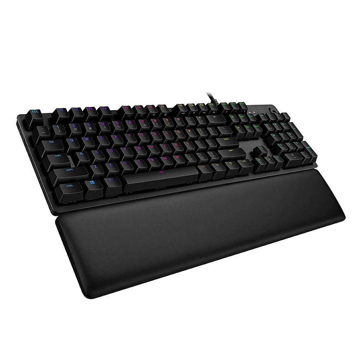 Logitech G513 Lightsync RGB Mechanical Gaming Keyboard - Cable Connectivity - USB 2.0 Type A Interface - English - Windows - Mechanical Keyswitch - Carbon (Renewed)