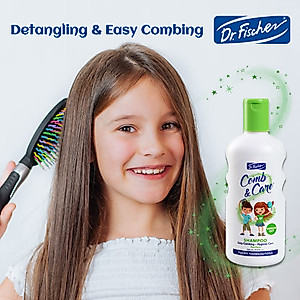 Dr. Fischer 2 in 1 Shampoo and Conditioner for Kids, Toddlers and Babies. Tear Free and Detangle Formula.